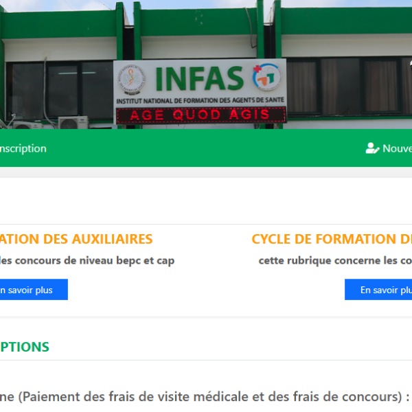 Choix d'antennes pour les admis Concours INFAS 2024 - Edukamer