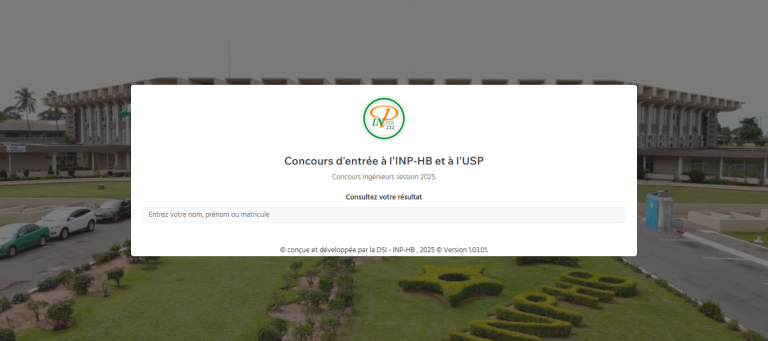 Les résultats du Concours INP-HB ingénieurs session 2025 sont ...