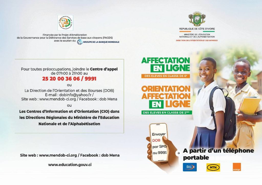 mendob-ci.org - Rretrait des fiches d'affectation en 6e 2025 en Côte d ...